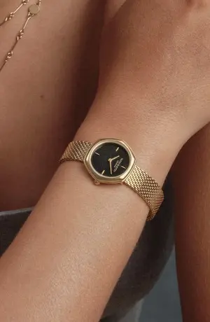 OLIVIA BURTON Charing Mesh Strap Watch - Black