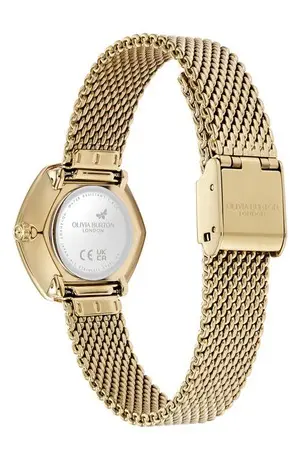 OLIVIA BURTON Charing Mesh Strap Watch - Black