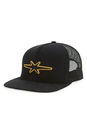 PHIPPS Star Logo Embroidered Trucker Hat - Black