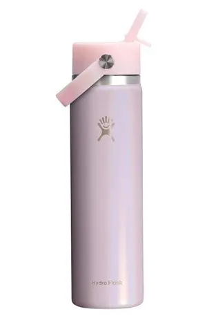 HYDRO FLASK 24-ounce Wide Mouth Flex Straw Cap Bottle - Glimmer Pink