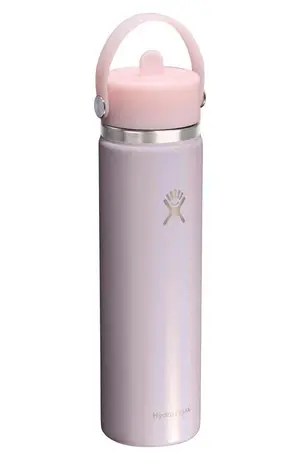 HYDRO FLASK 24-ounce Wide Mouth Flex Straw Cap Bottle - Glimmer Pink