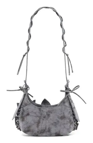 Desigual Butterfly Appliqué Crossbody Bag - Light Gray