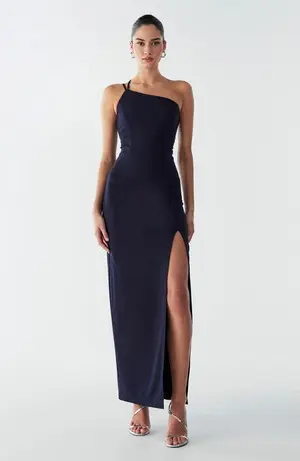 BWLDR Boston Maxi Dress - Navy Blue