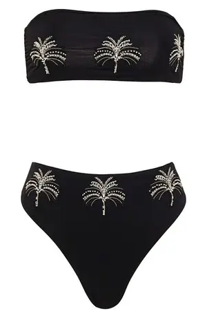 MAAJI Midnight Palm Bryn Reversible Bikini Top