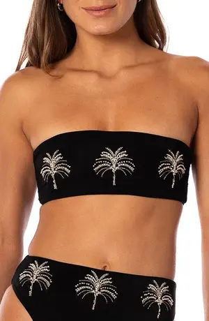 MAAJI Midnight Palm Bryn Reversible Bikini Top