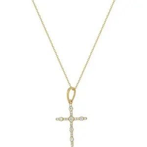 Bony Levy Solstice Diamond Cross Pendant - 18k Yellow Gold