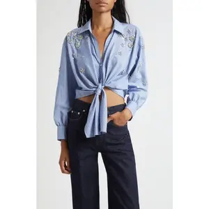 Cinq A Sept Embellished Shirts For Women