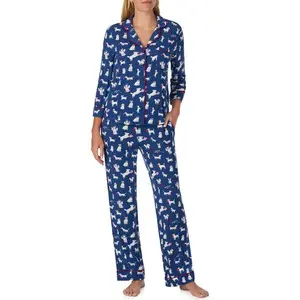 Kate Spade New York Print Pajamas - Dark Blue/print