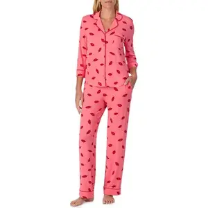 Kate Spade New York Print Pajamas - Dark Pink Print
