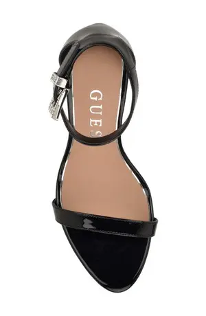Guess Ankle Strap Stiletto Sandals - Black