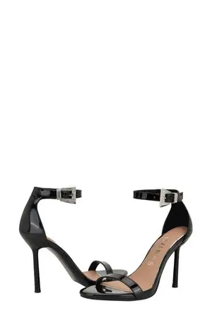 Guess Ankle Strap Stiletto Sandals - Black