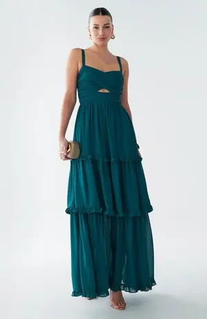 BWLDR Willow Maxi Dress - Teal