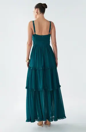 BWLDR Willow Maxi Dress - Teal