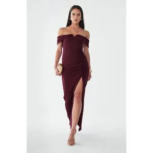 BWLDR Serena Maxi Dress - Burgundy