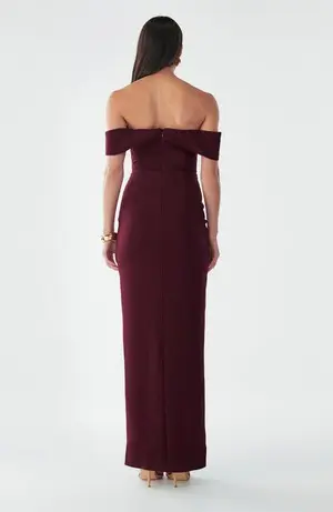 BWLDR Serena Maxi Dress - Burgundy