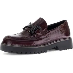 Gabor Lug-sole Loafer - Burgundy