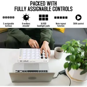 M-WAVE Bluetooth Midi Pad Controller16 Pads