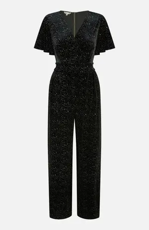 YUMI Sparkle Velvet Jumpsuit
