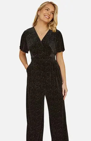 YUMI Sparkle Velvet Jumpsuit