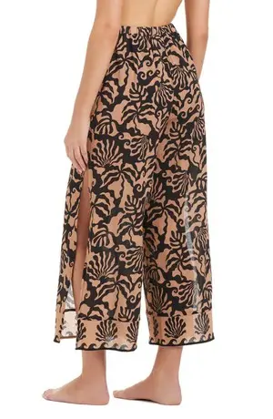 Sanctuary Side Slit Printed Cover-up Pants