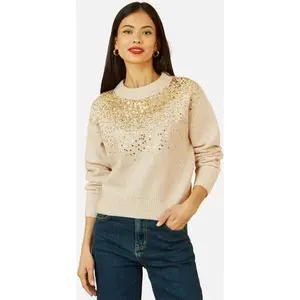 Yumi Sequined Sweaters For Women