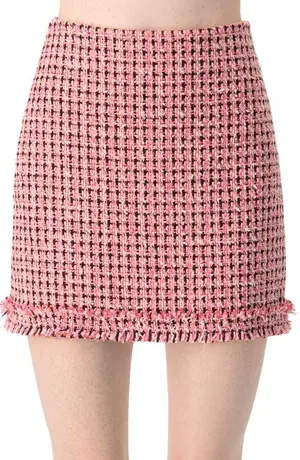 IVONNE Tweed Mini Skirt