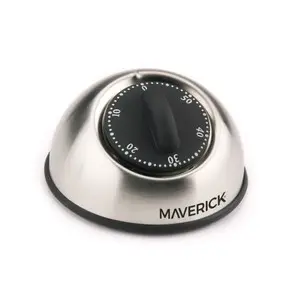 MAVERICK Classic Metal Timer - Silver