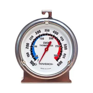 MAVERICK Large Dial Oven Thermometer - Silver
