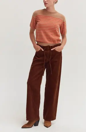 CRESCENT Corduroy Straight Leg Pants