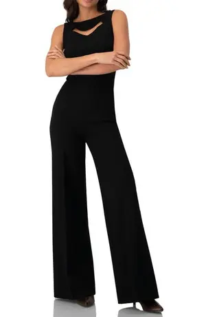 IVONNE Sleeveless Wide-leg Jumpsuit