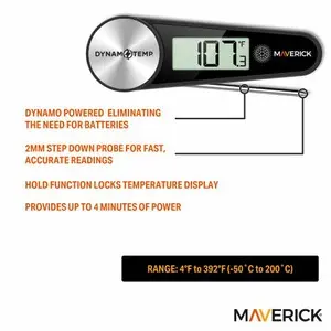 MAVERICK Dynamo Temp Instant Read Food Thermometer