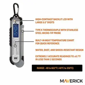 MAVERICK Pro-temp Professional Thermocouple Thermometer