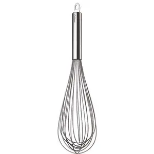 CUISIPRO 12 Inch Stainless Steel Balloon Whisk Ball Solid Handle - Silver