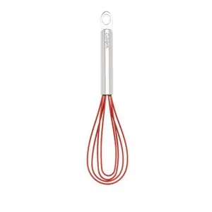 CUISIPRO 8-inch Silicone Flat Whisk - Red