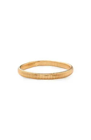 RETRO CHIC Engraved Gladiator Bangle - Gold