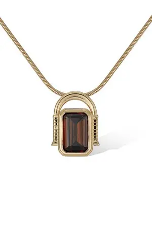 RETRO CHIC Olympieion Stone Pendant Necklace