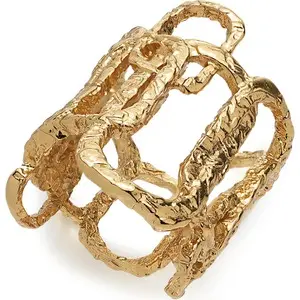RETRO CHIC Roman Arc Ring - Gold