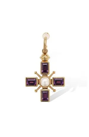 RETRO CHIC Byzantine Cross Dangle Earrings