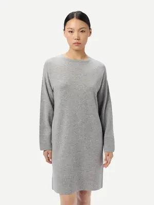 Gobi Cashmere Cashmere Knit C-neck Dress - High Rise