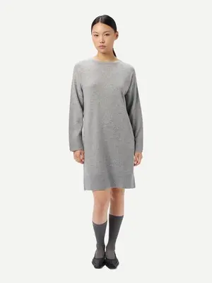 Gobi Cashmere Cashmere Knit C-neck Dress - High Rise