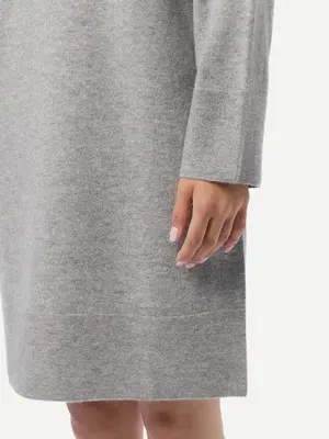 Gobi Cashmere Cashmere Knit C-neck Dress - High Rise