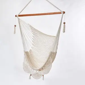 TEN THOUSAND VILLAGES Summer Day Hammock Chair - Ivory