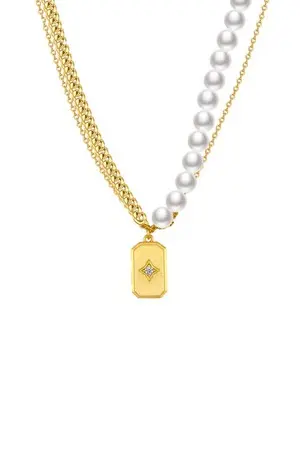 RETRO CHIC Star Shields Layered Necklace