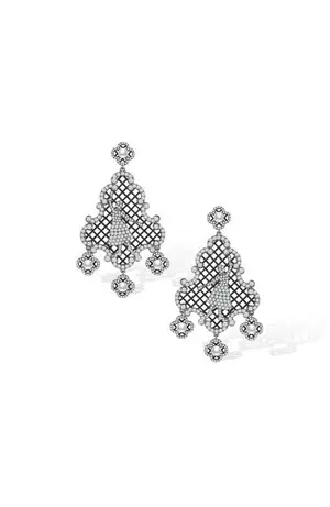 RETRO CHIC Nutcracker Dangle Earrings - Sliver
