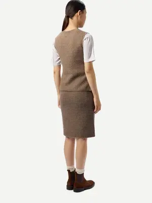 Gobi Cashmere Cashmere Sheath Skirt - Taupe