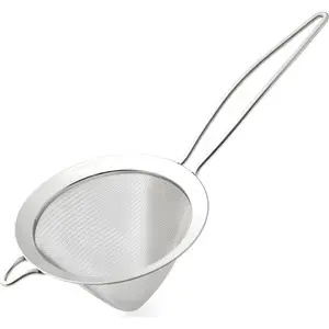 CUISIPRO 12.5 Inch Cone Strainer - Silver