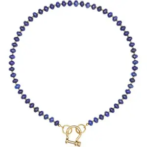 SHOP SPICY DAN Lapis Gold Plated Necklace Blue