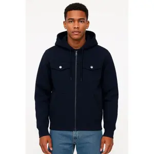 BENBEN Two Heavyweight Zip Hoodies - Charcoal/navy