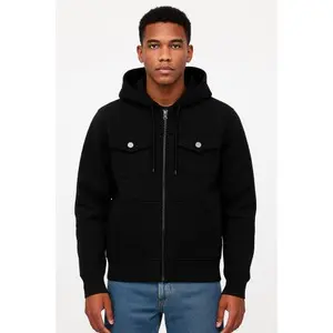 BENBEN Two Heavyweight Zip Hoodies - Charcoal/navy