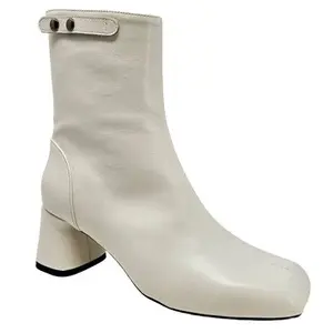 MADISON MAISON The Keli Ankle Boot - Off White